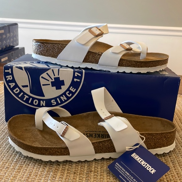Birkenstock | Shoes | Birkenstock Mayari White Asst Asa | Poshmark